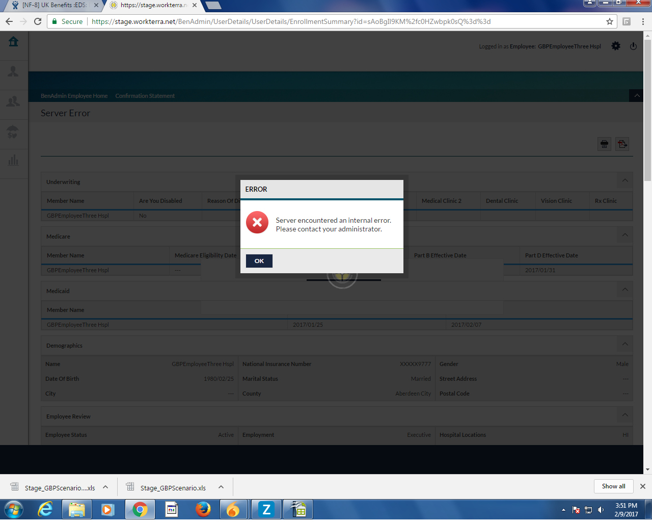 [NF-178] Stage | Confirmation Statement | server error - Workterra Jira